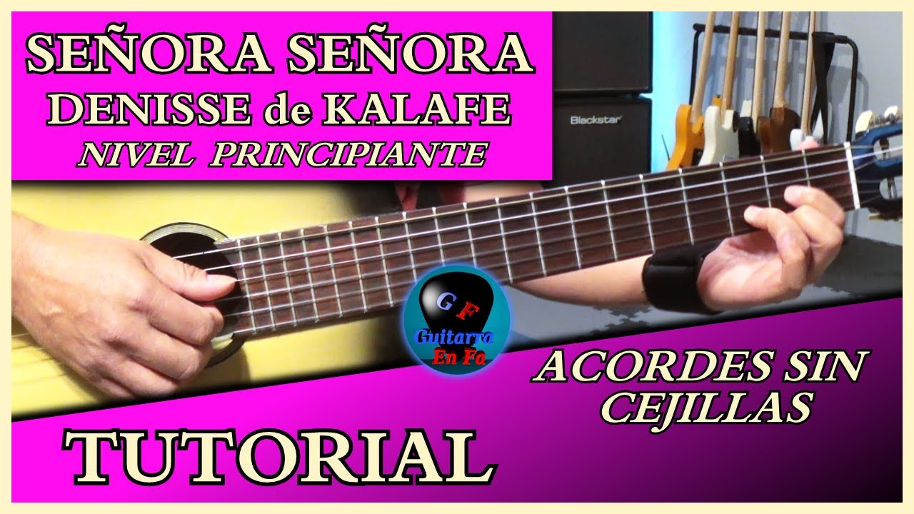 PRINCIPIANTES Cómo tocar SEÑORA SEÑORA en Guitarra Acústica SIN ...