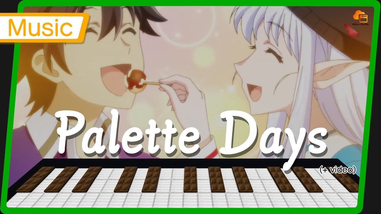【Note block Music】 佐々木李子 「Palette Days」 (Full + video) OP 歌詞 日本へようこそエルフさん。 - YouTube