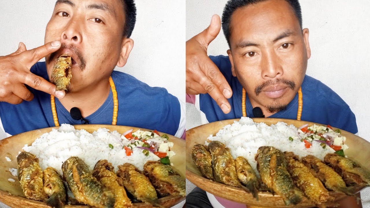 Eating Fried Fish Mukbang//Akzz vlog// North East India - YouTube