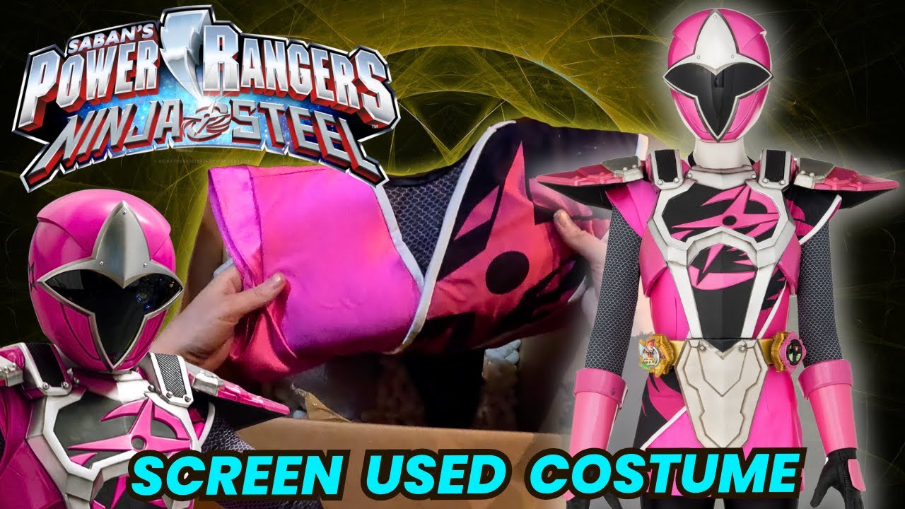 Unboxing: Power Rangers Ninja Steel Pink Ranger Original Costume Prop ...
