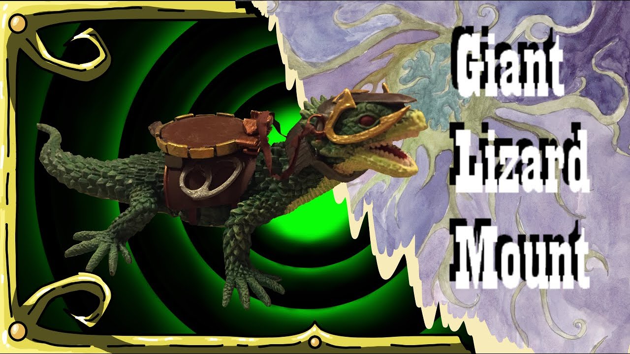 How To Make A Giant Lizard Mount - YouTube