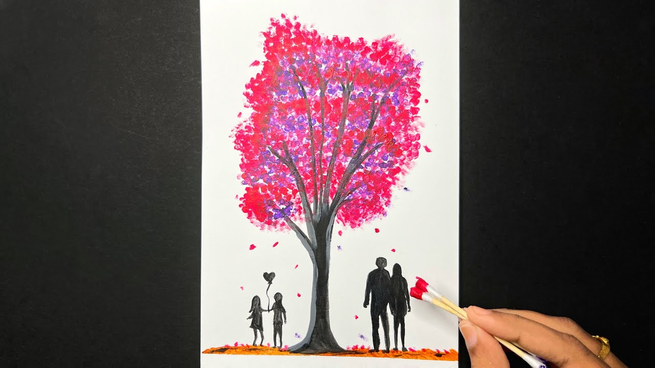 Satisfying video | Colourful Tree with ASMR Audio | Colour DIY ...