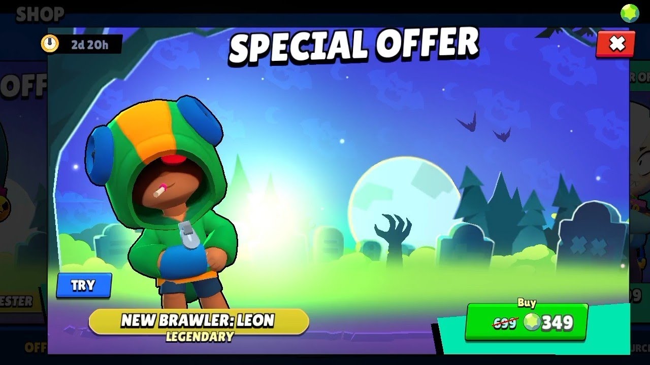 new brawler leon legendary special offer - YouTube