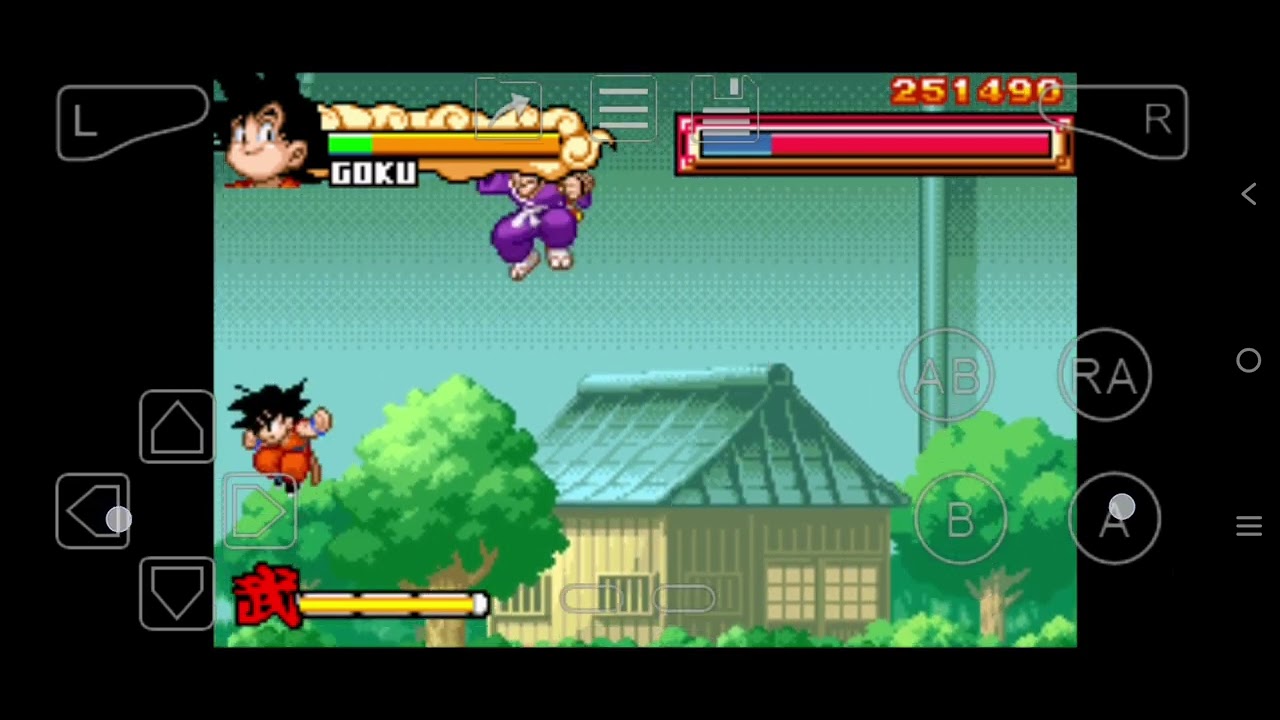 Goku vs Ninja | Dragon ball Advance Adventure | GBA Emulator - YouTube