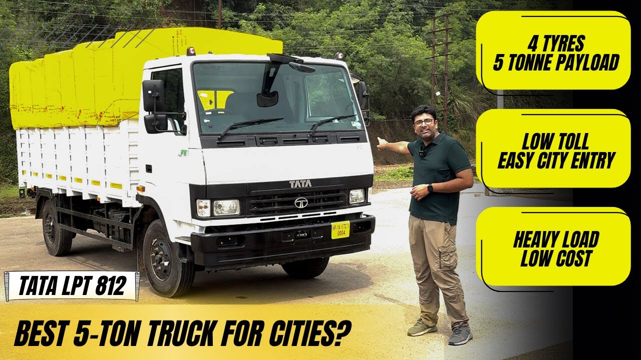 Tata LPT 812 4-Tyre Truck Review | Best Payload Truck for City ...