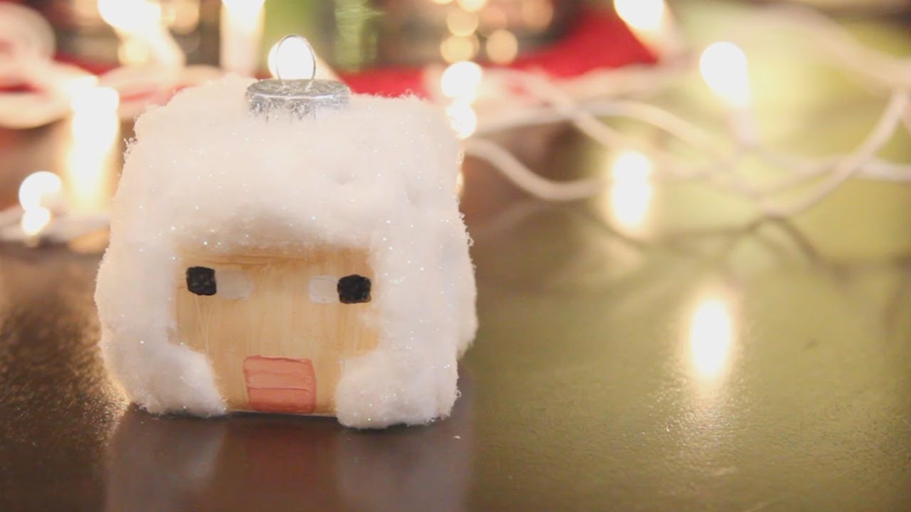 Minecraft Sheep Ornament - DIY GEEKY GOODIES - YouTube