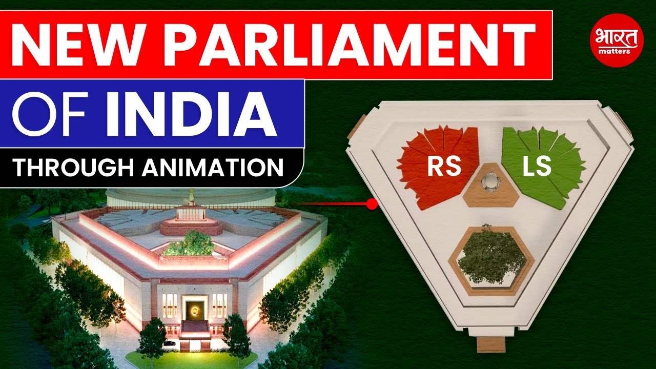 New Parliament of India | Through 2D Animation | By Adarsh Gupta - YouTube