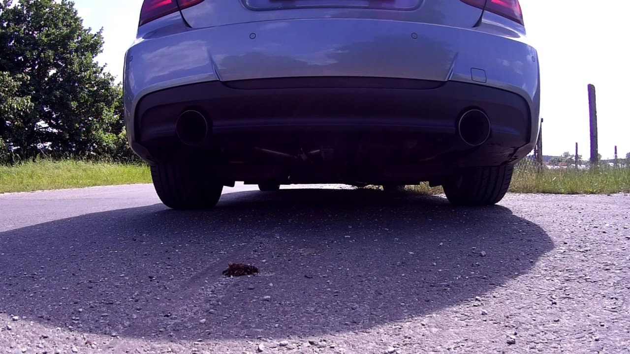 BMW E90 330D LCI 3" Exhaust Mod - YouTube
