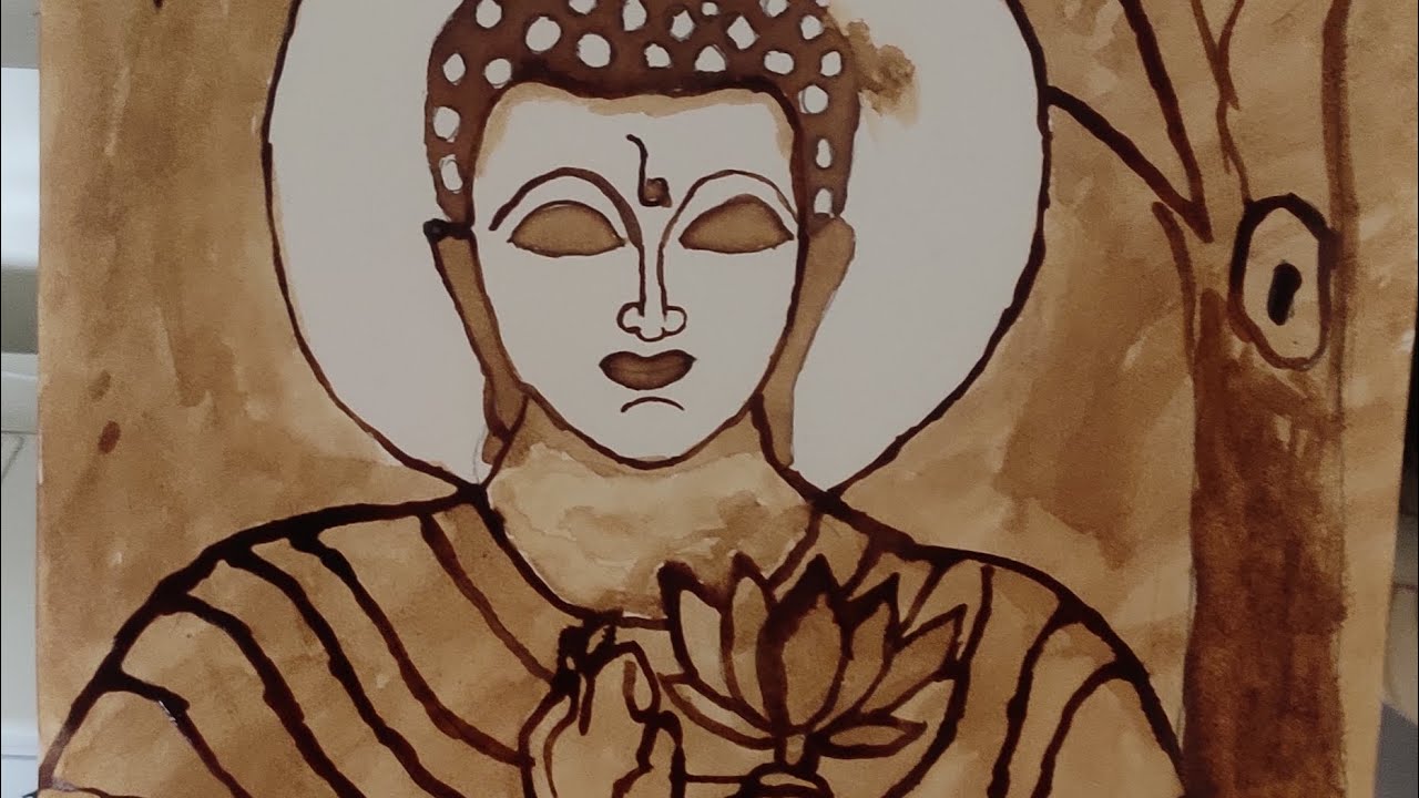 Buddha Coffee ☕ painting - YouTube