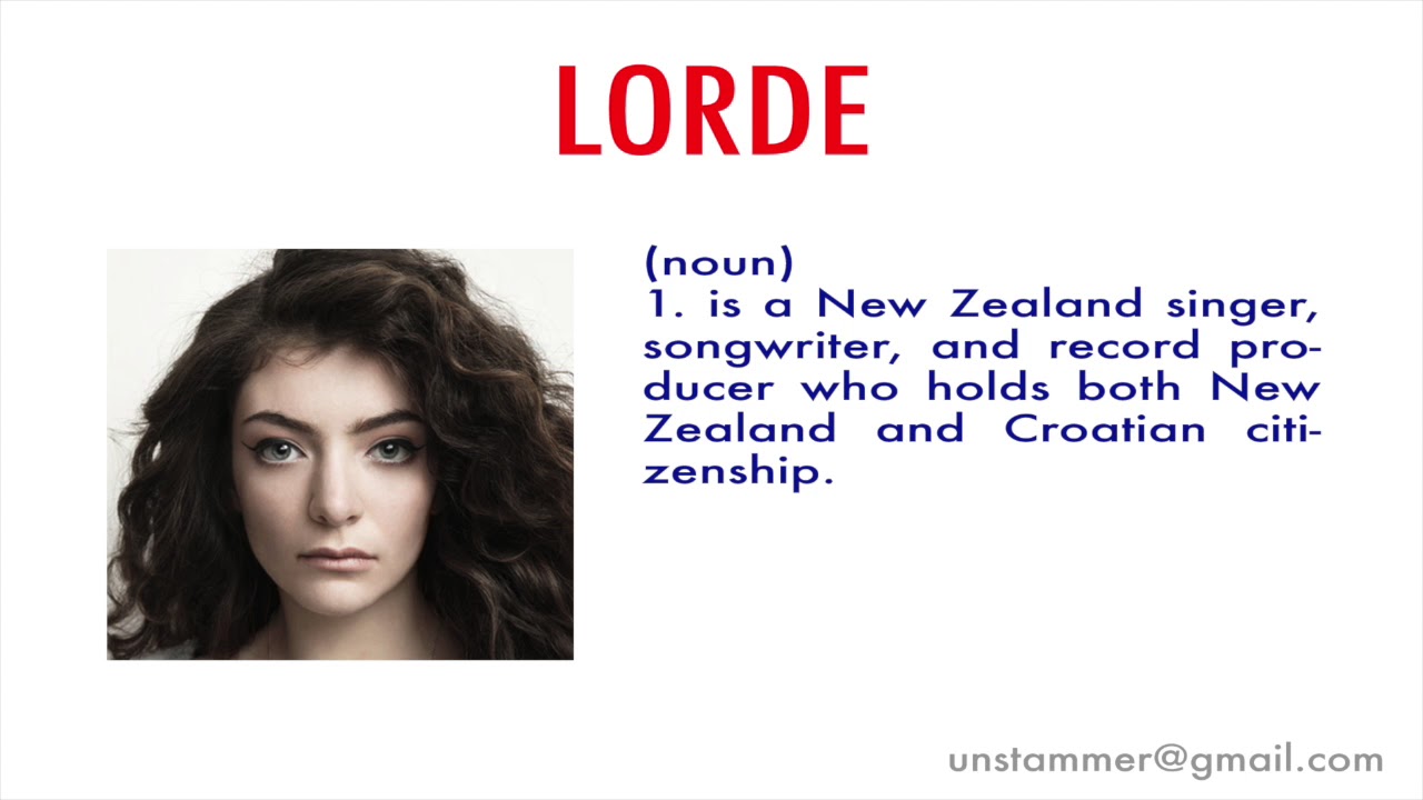 How to Pronounce Lorde - YouTube