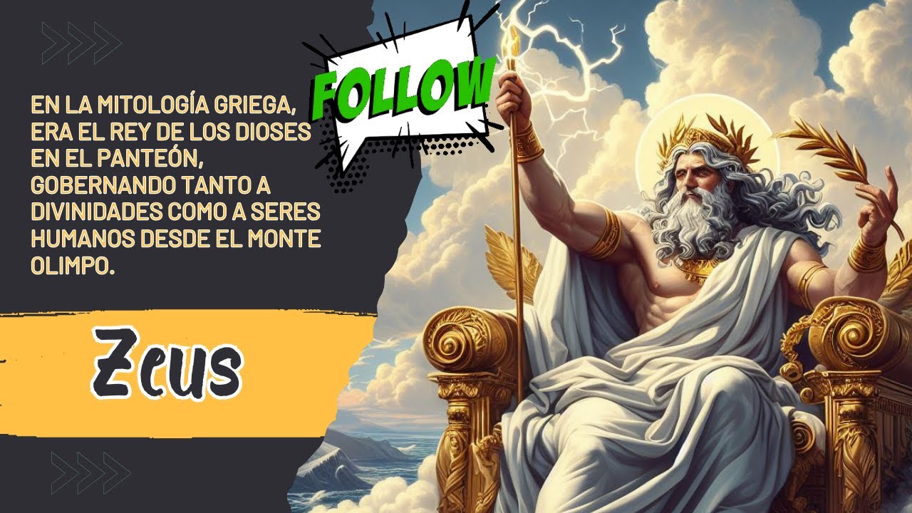 Zeus, en la mitología griega, era el rey de los dioses en el olimpo ...