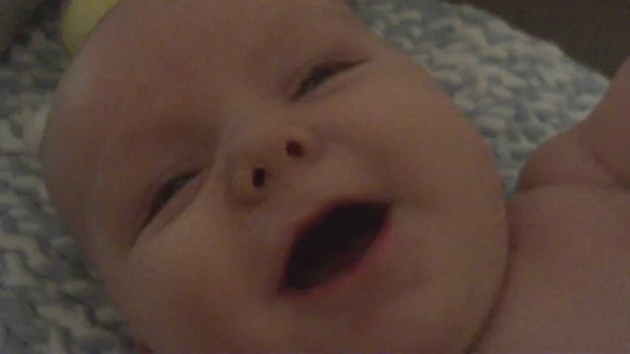Baby laughing at being tickled by mommy - YouTube