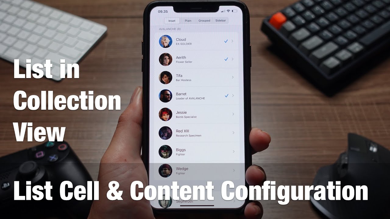 Modern Collection View [2] - List in Collection View | List Cell ...