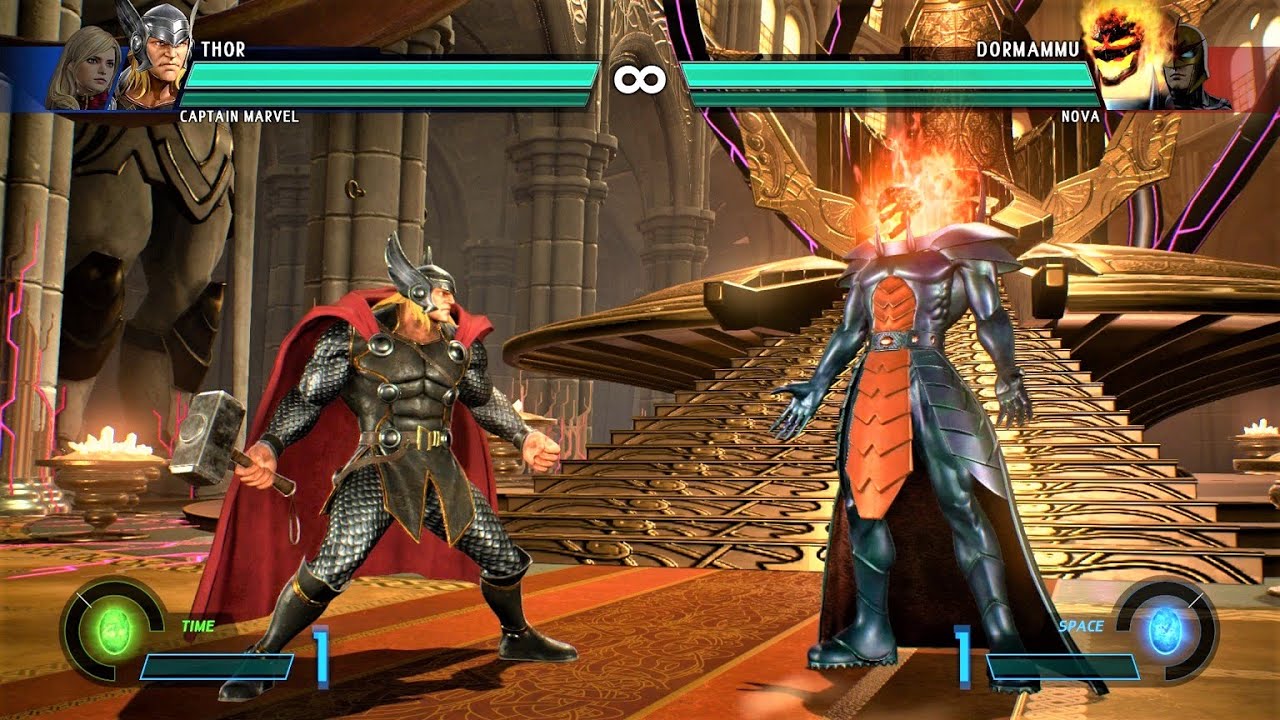 Thor & Captain Marvel vs Dormammu & Nova (Hardest AI) - Marvel vs ...