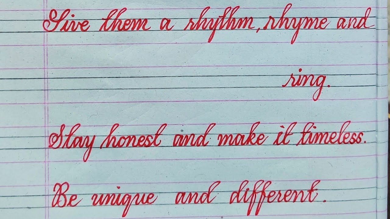 slogan writing in cursive handwriting// tips for writing an effective ...