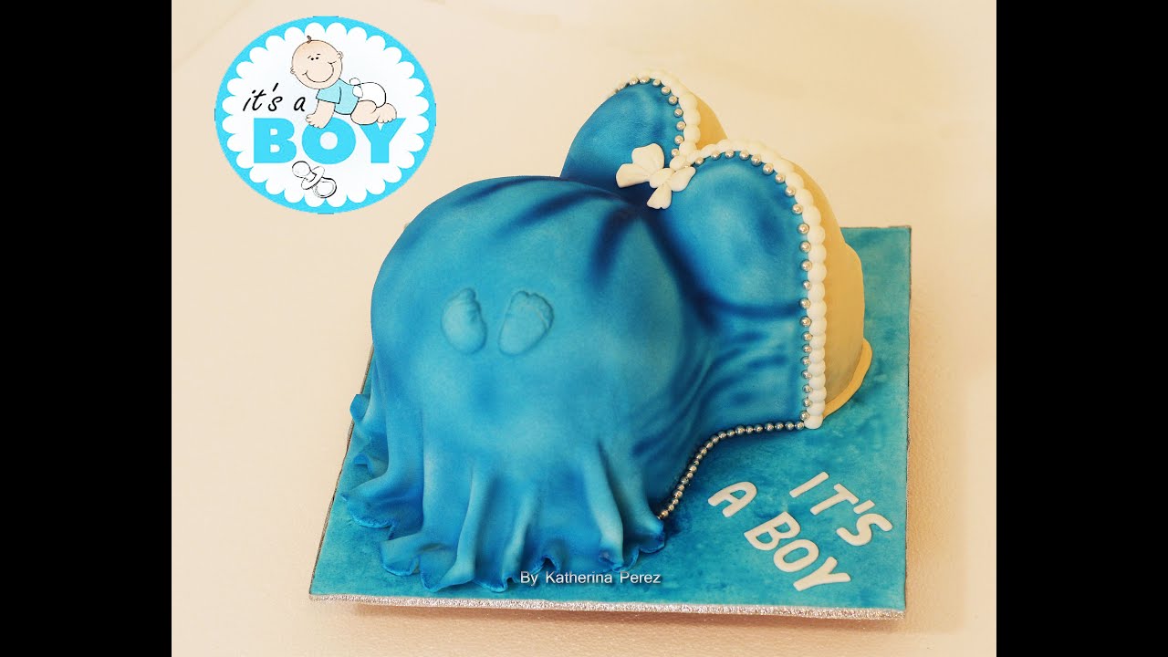 DULCE ESPERA TORTA / PREGNANT BELLY CAKE - YouTube