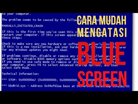 Cara Paling Mudah Mengatasi Blue Screen Layar Biru Pada Laptop Dan Komputer