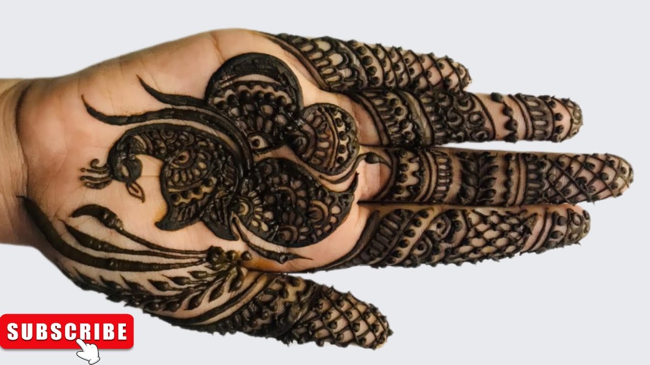 Peacock Mehandi Design || Latest Mehandi Design || Sanu’s Mehandi - YouTube