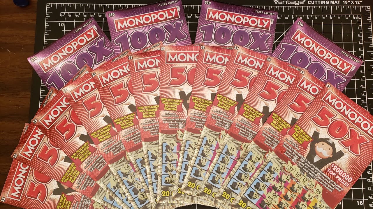 Monopoly Scratch Off Tickets - (4) 100X - (12) 50X - Spent $100 - Did I ...