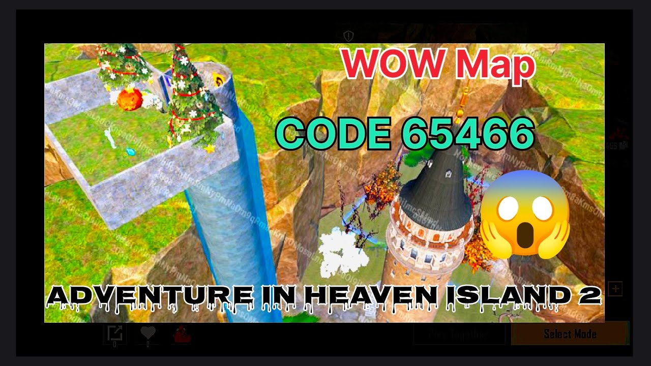 ADVENTURE IN HEAVEN ISLAND 2| BGMI WOW MAP CODE 65466 | MAP CREATION ...