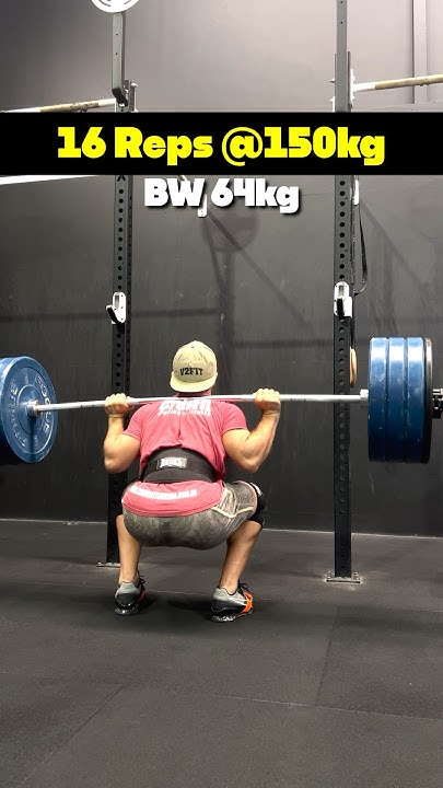 16 reps at 150kg - Body weight 64kg #crossfit #powerlifting #backsquat #strength - YouTube