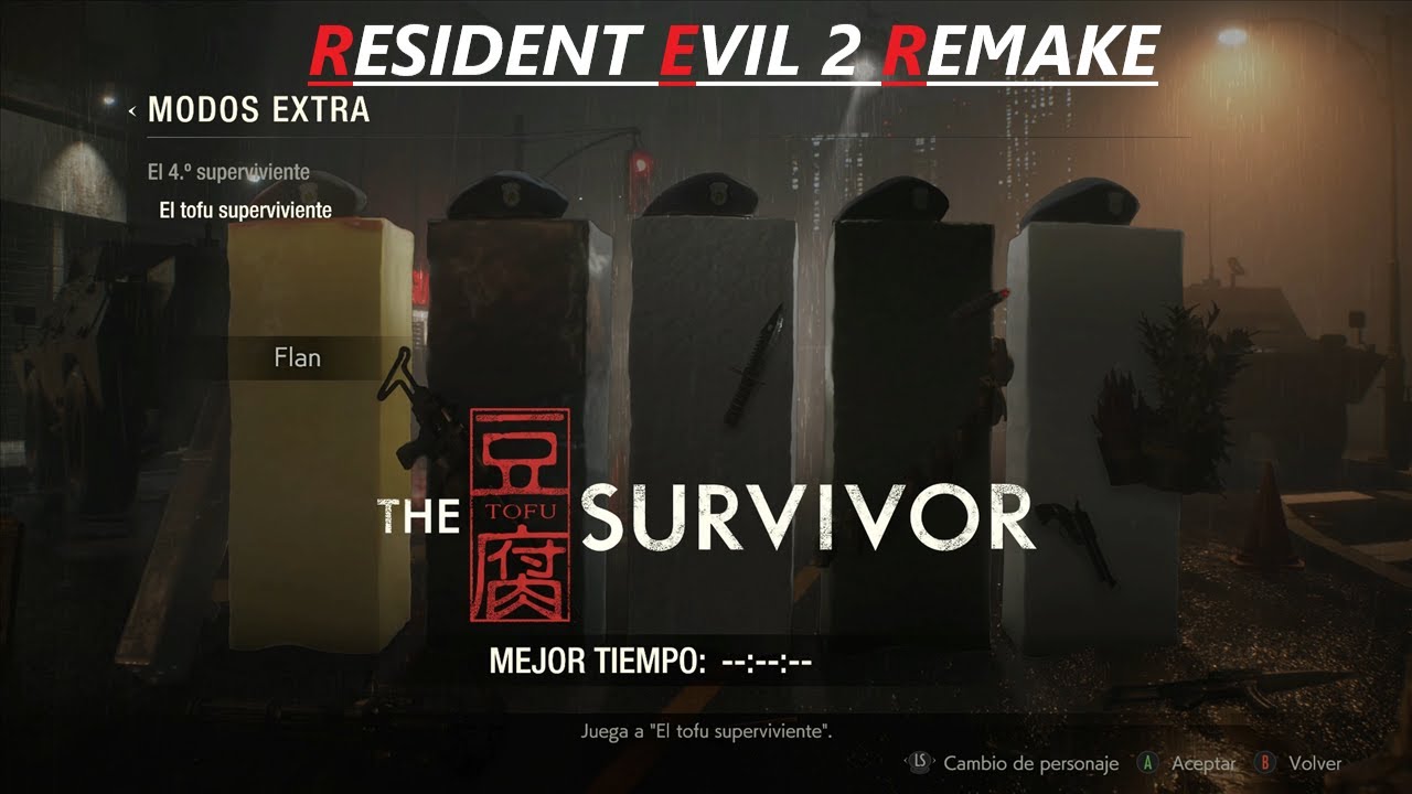 Resident Evil 2 Remake El Tofu Superviviente Jugando Con Flan - YouTube