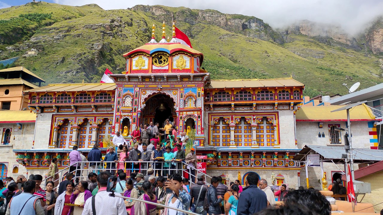 Badrinath temple view,watch from home - YouTube