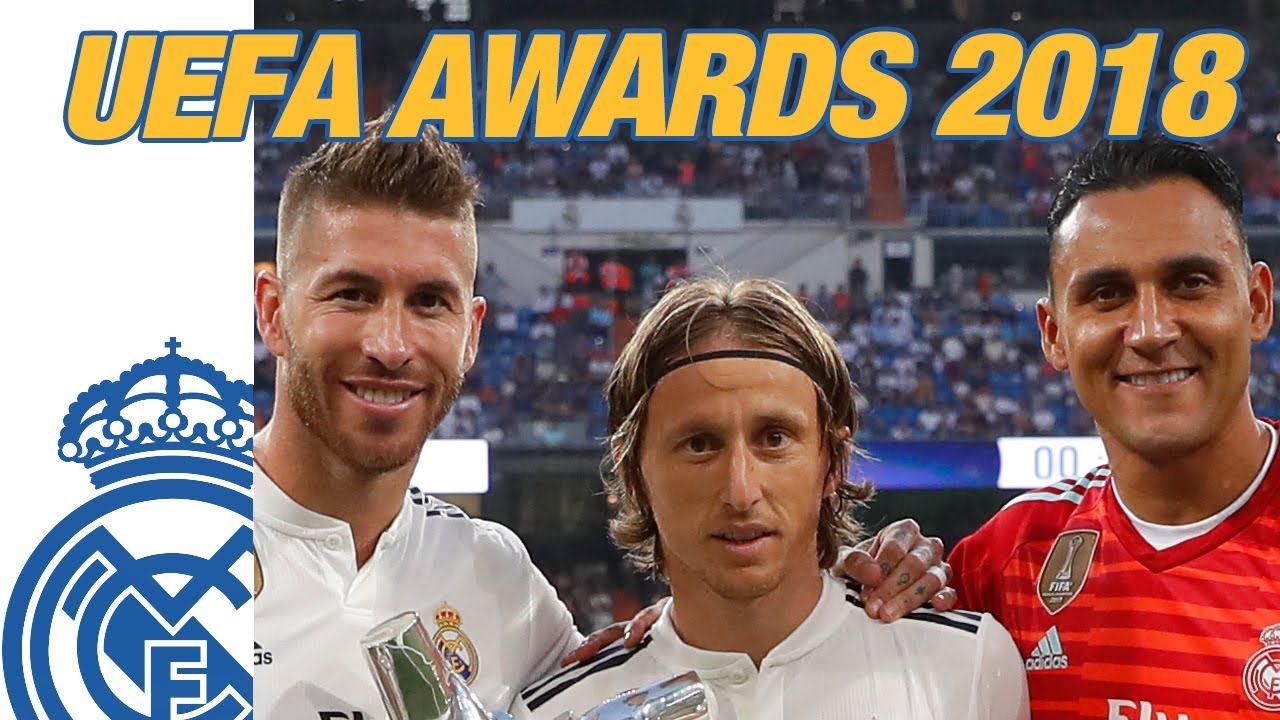 MODRIC, RAMOS and NAVAS win UEFA Awards 2018! - YouTube