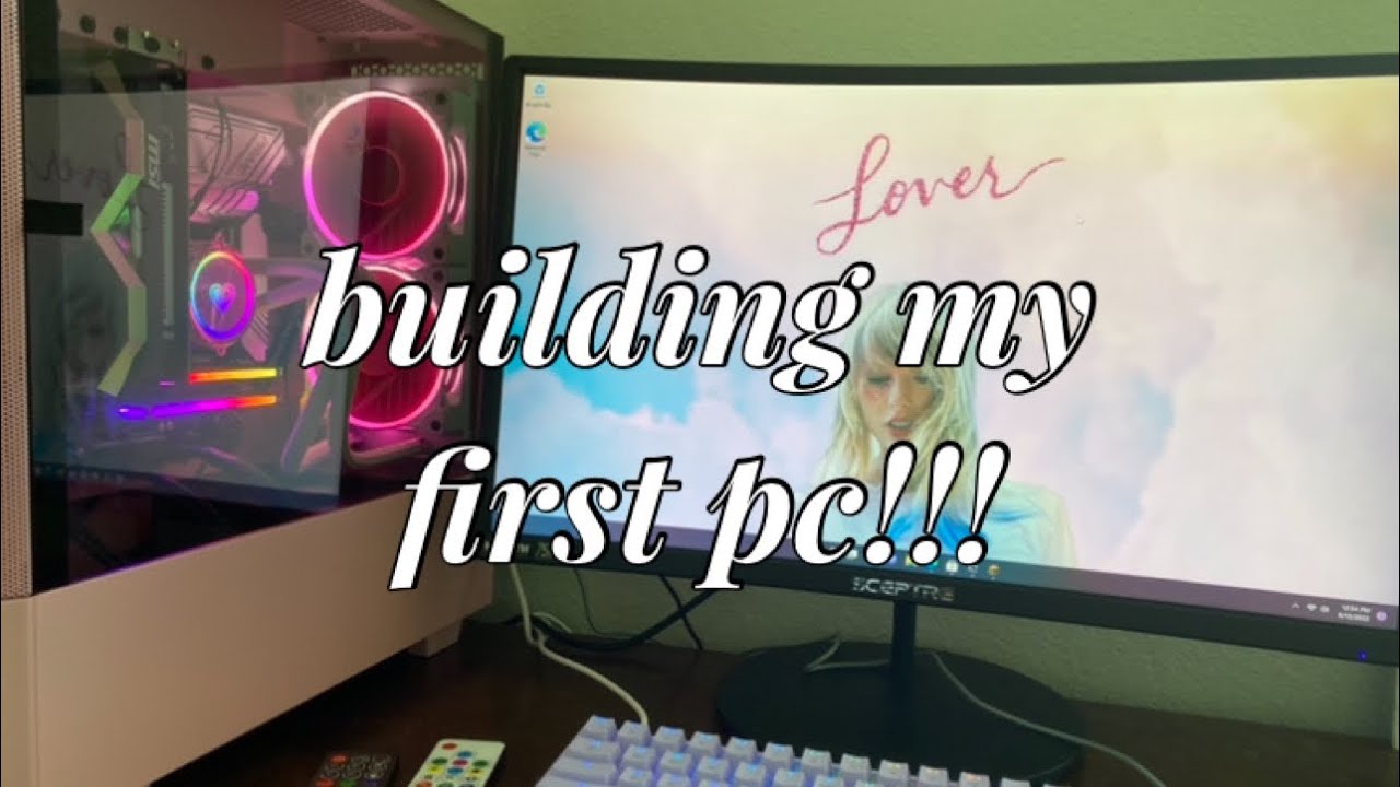building my first pc!! aesthetic pink and purple pc build 💗🫧 - YouTube