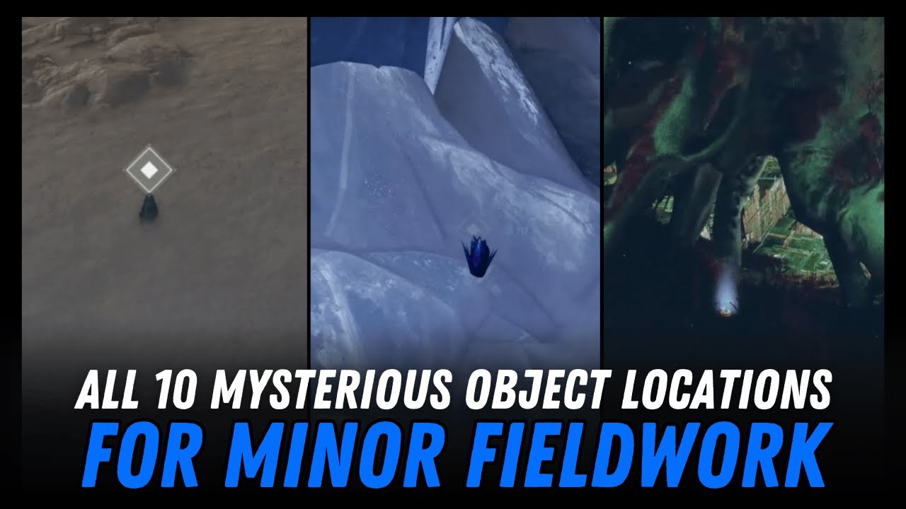 All 10 Mysterious Object Locations For Minor Fieldwork / Destiny 2 ...