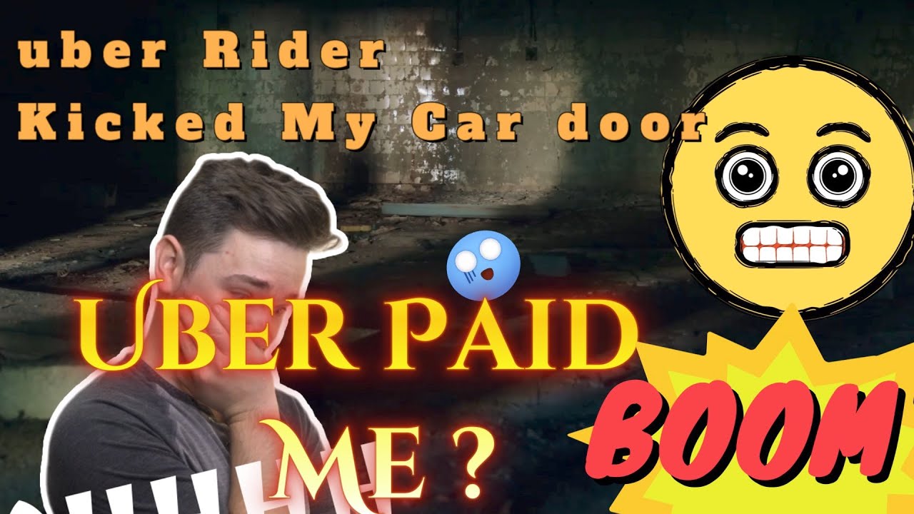 Uber rider Made dent| Rider Kicked Car door #uber #rideshare #lyft # ...