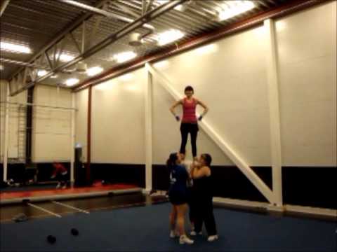 360 cheer stunt elevator - YouTube