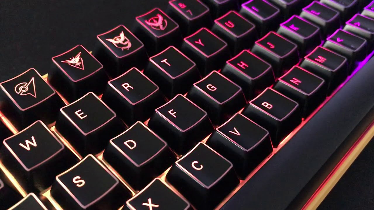 Borderlit Translucent Keycaps for Mechanical Keyboards - YouTube