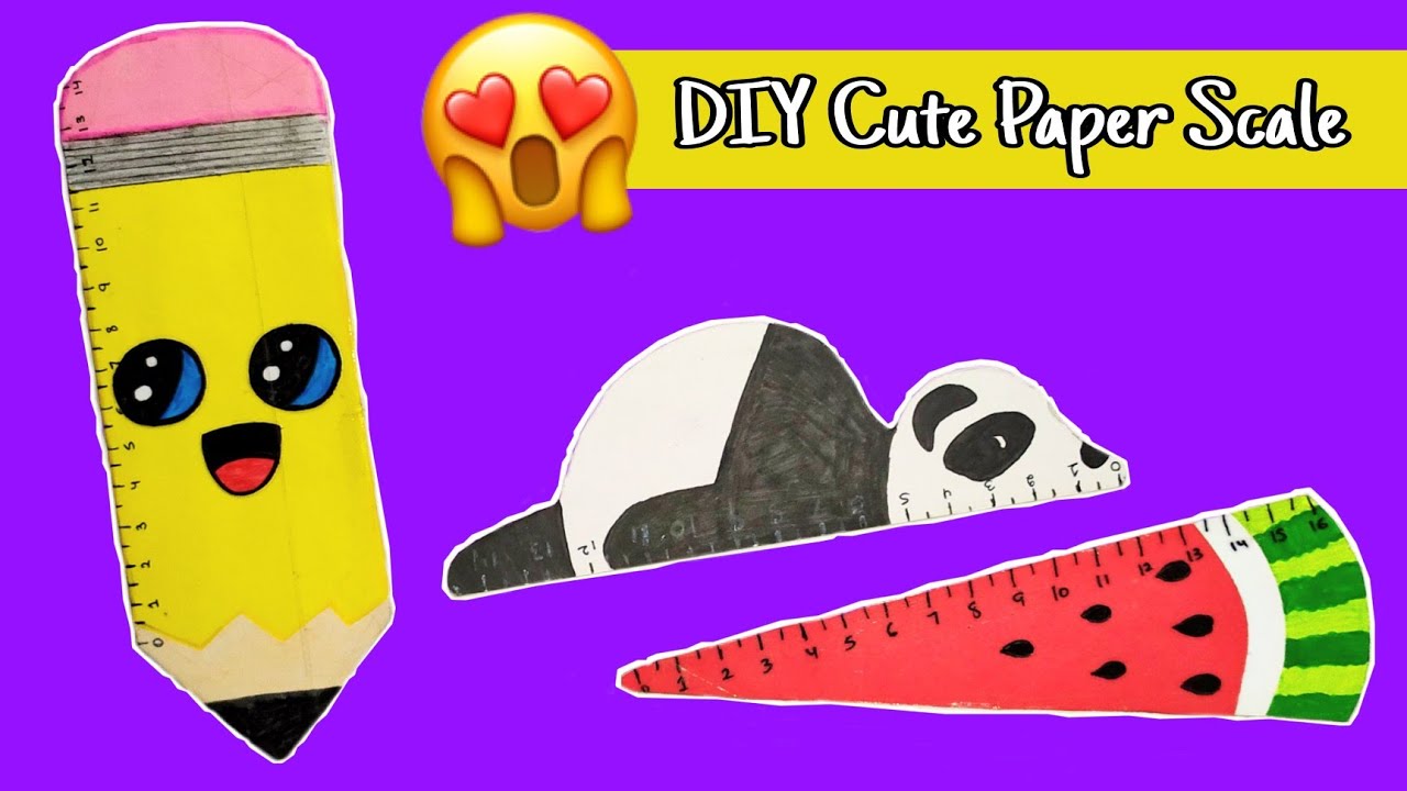 DIY paper scale/how to make paper scale back to school/back to school ...