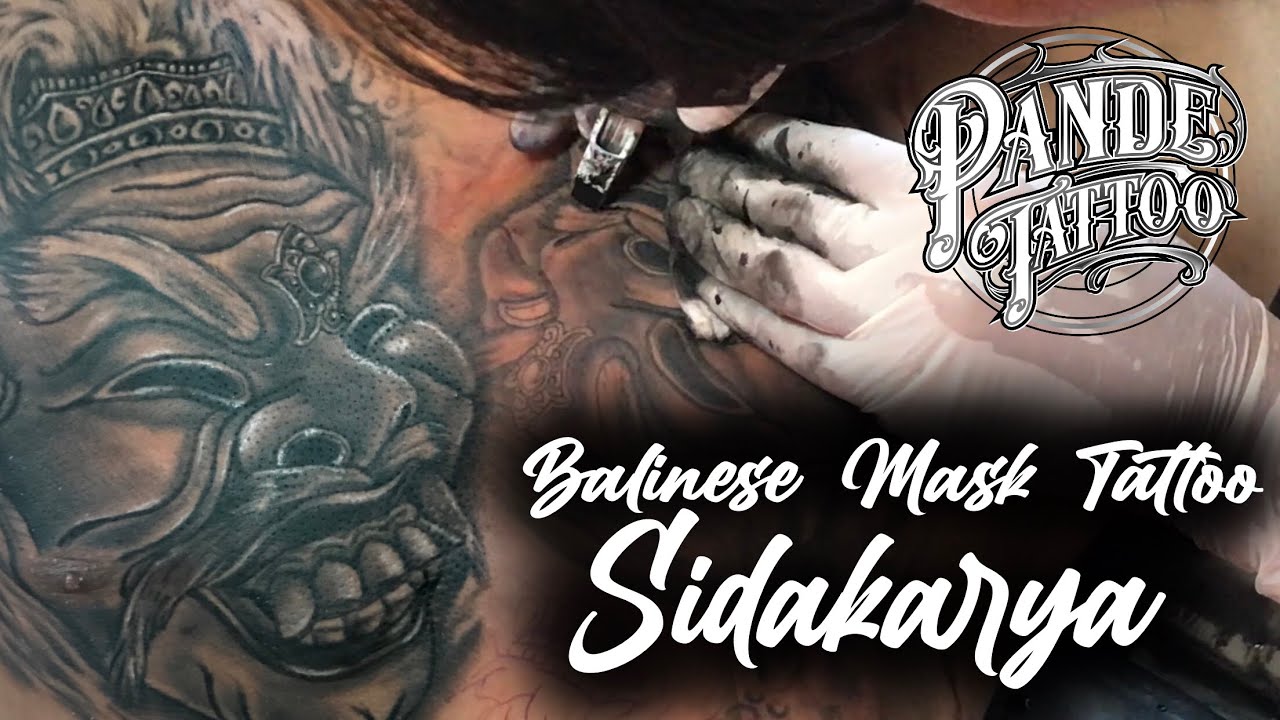 AWESOME ‼️BALINESE MASK SIDAKARYA TATTOO‼️ - YouTube