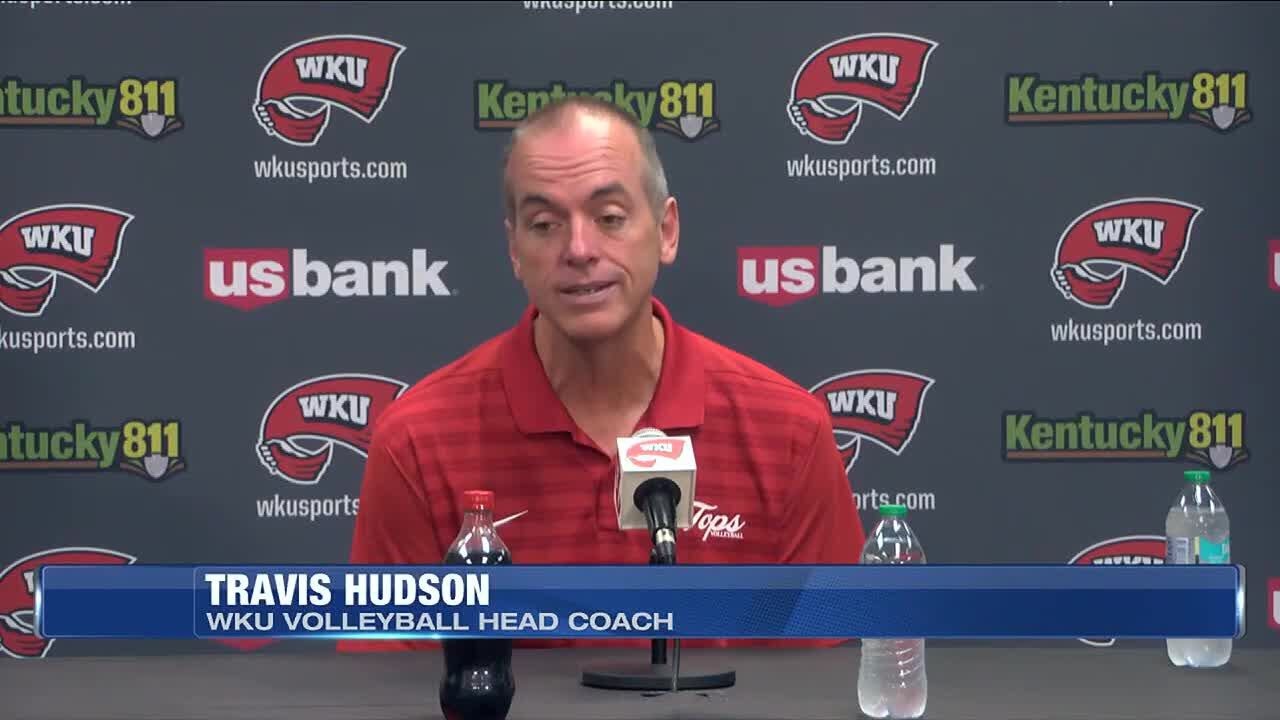 WKU Volleyball head coach Travis Hudson discusses the upcoming ...