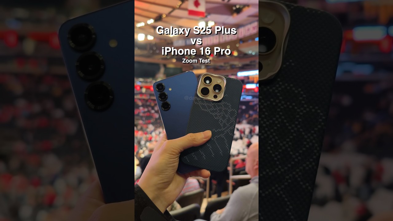 Galaxy S25 Plus vs iPhone 16 Pro Indoor Zoom Test!