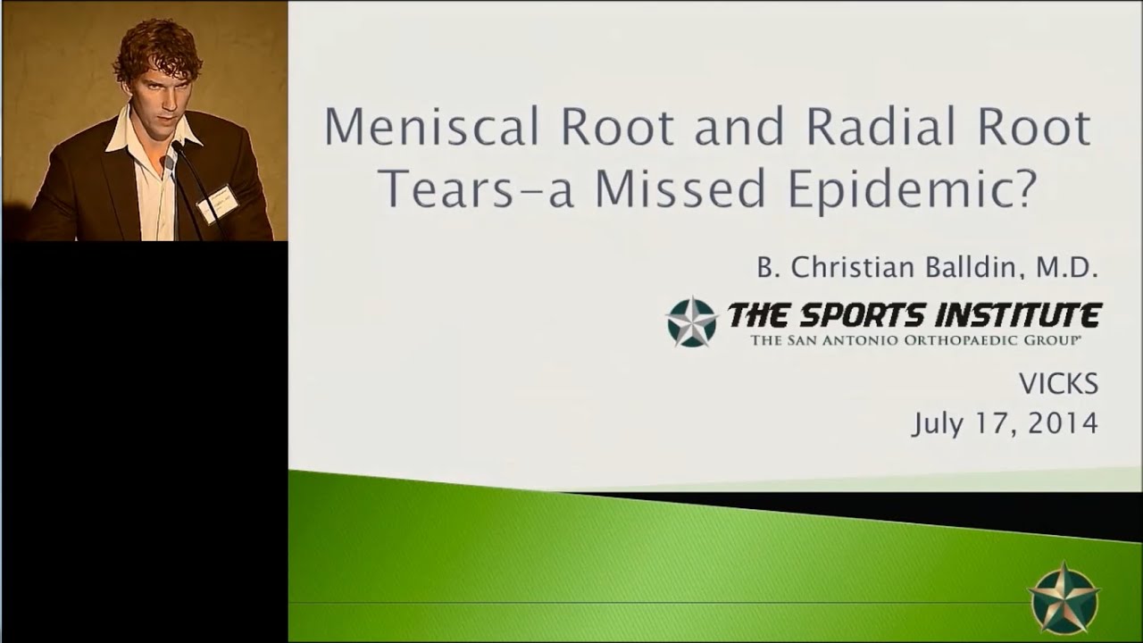 Meniscal root and radial root tears - YouTube