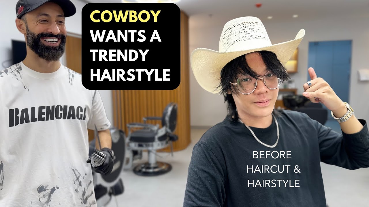 Best Hairstyle For COWBOY: Blending Korean, Two Block, Mullet Haircuts ...