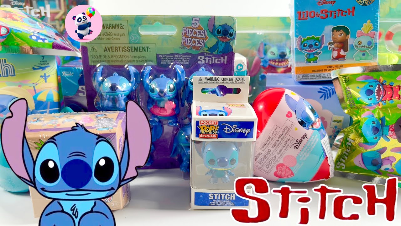 Stitch Unboxing Collection ASMR Review | ASMR Unboxing with Stitch ...