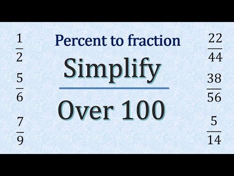Change a percent to fraction, how to convert a percent to a fraction ...