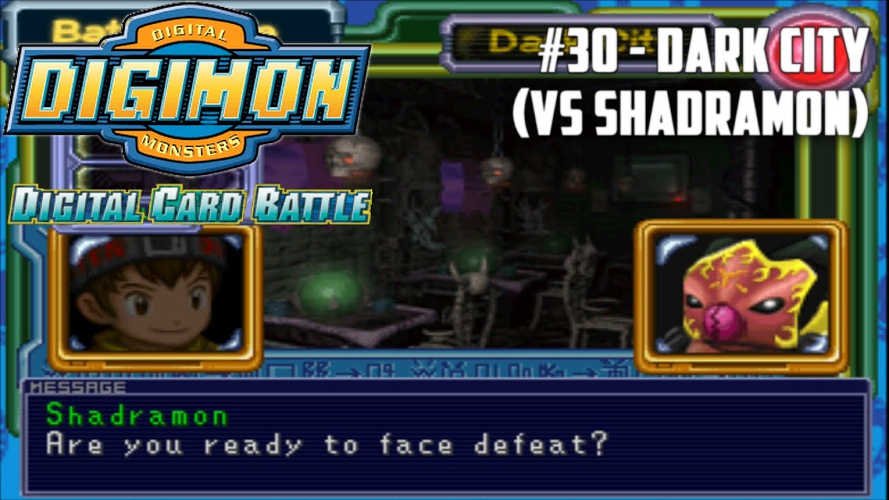Digimon Digital Card Battle #30 - Dark City (VS Shadramon) - YouTube