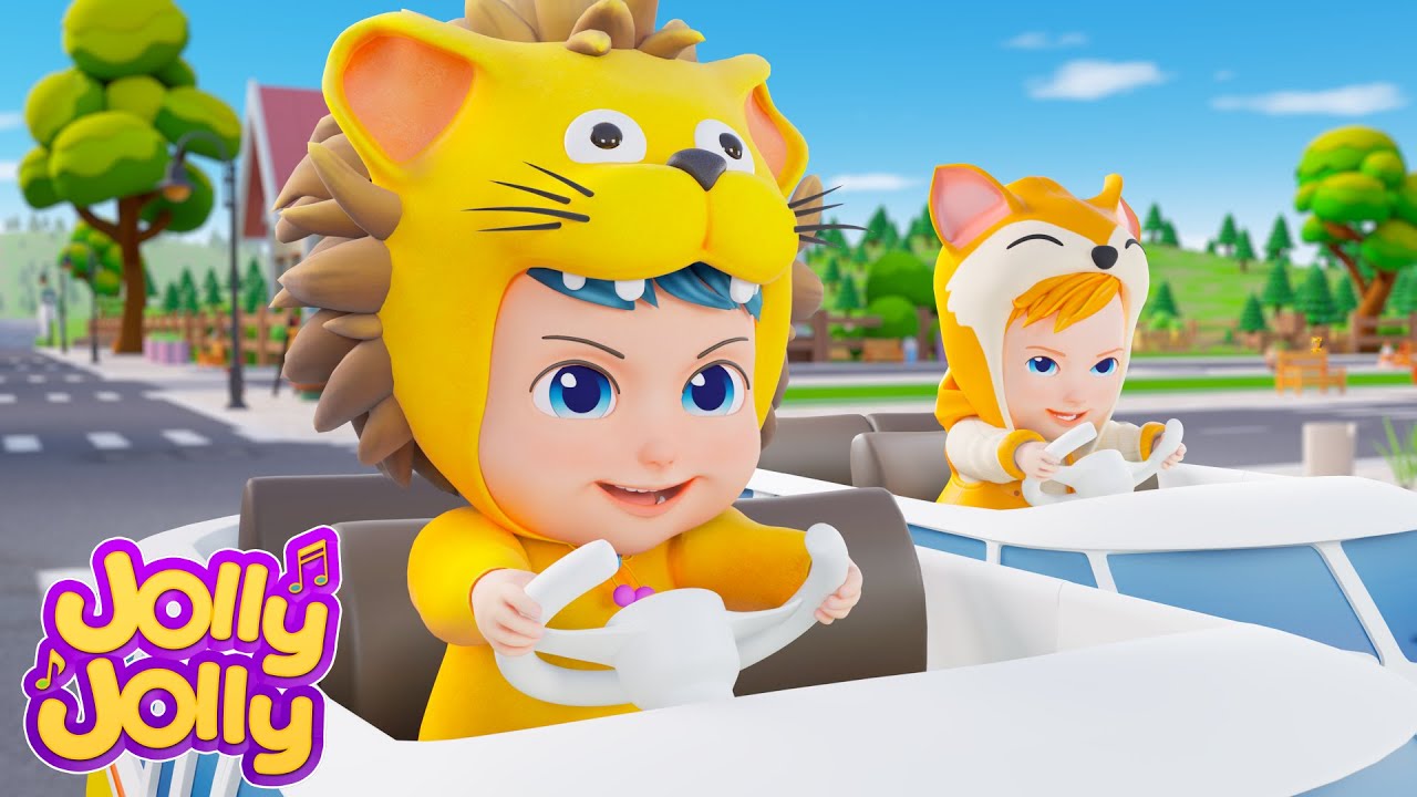 Let's Car Racing - Wheels On The Bus + More | Jolly Jolly - Nursery ...