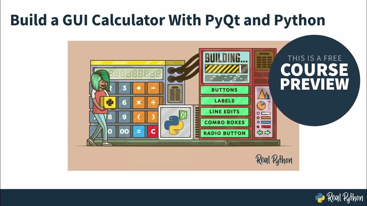 Starting to Build a GUI in Python With PyQt - YouTube