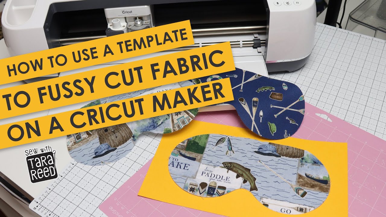 How to cut fabric with a Cricut Maker - use a template to fussy cut ...