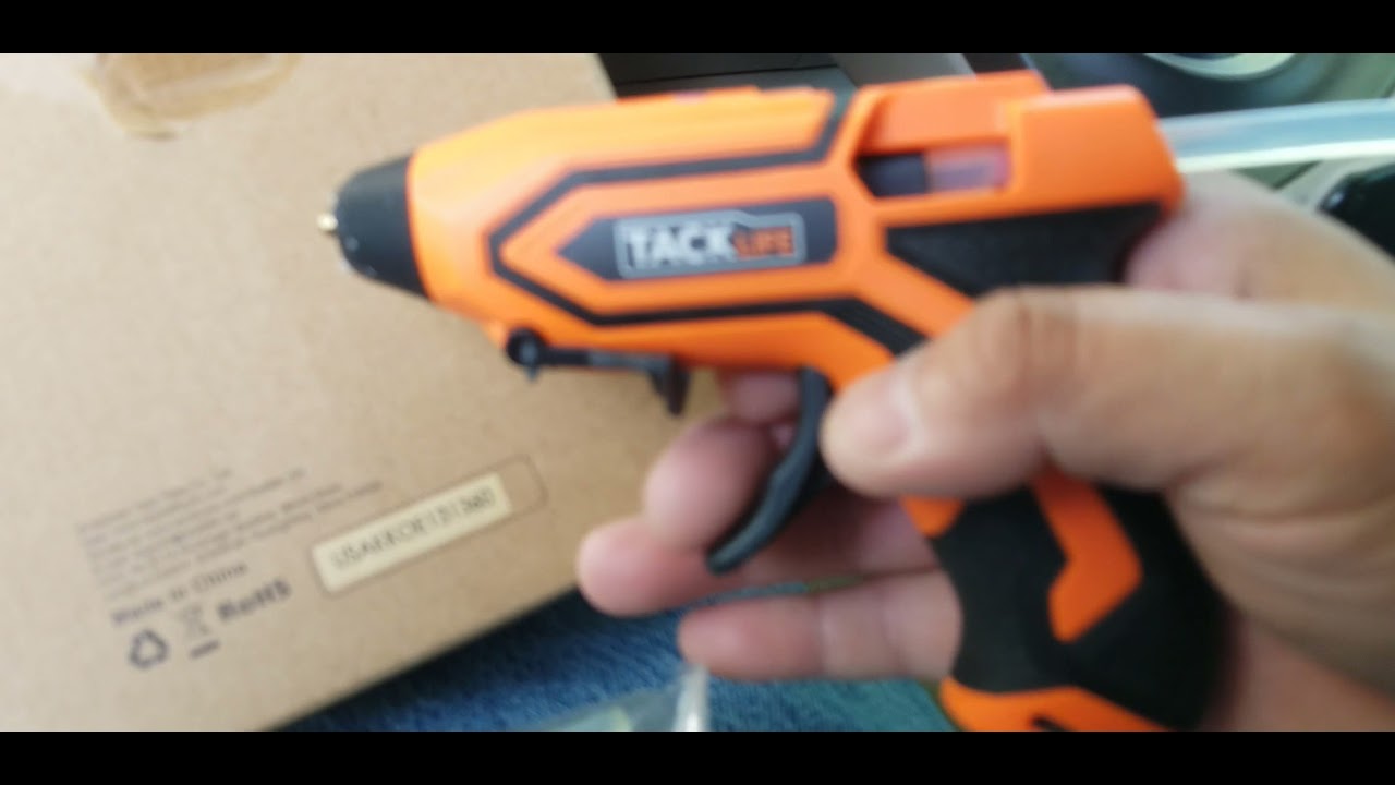 FULL REVIEW- Ebay TACK LIFE Wireless Battery GLUE GUN - YouTube