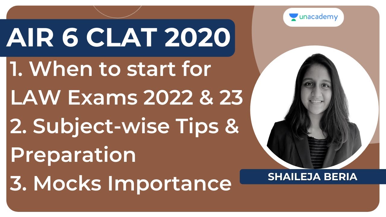 How To Prepare for CLAT 2022? | Know from CLAT 2020 Topper AIR 6 | CLAT ...