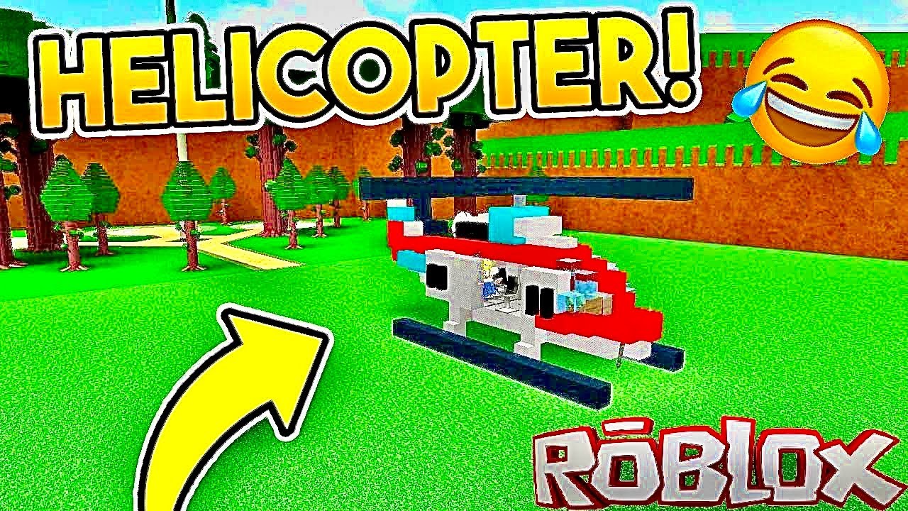 I BUILT A HELICOPTER IN ROBLOX BUILD A BOAT?! - YouTube