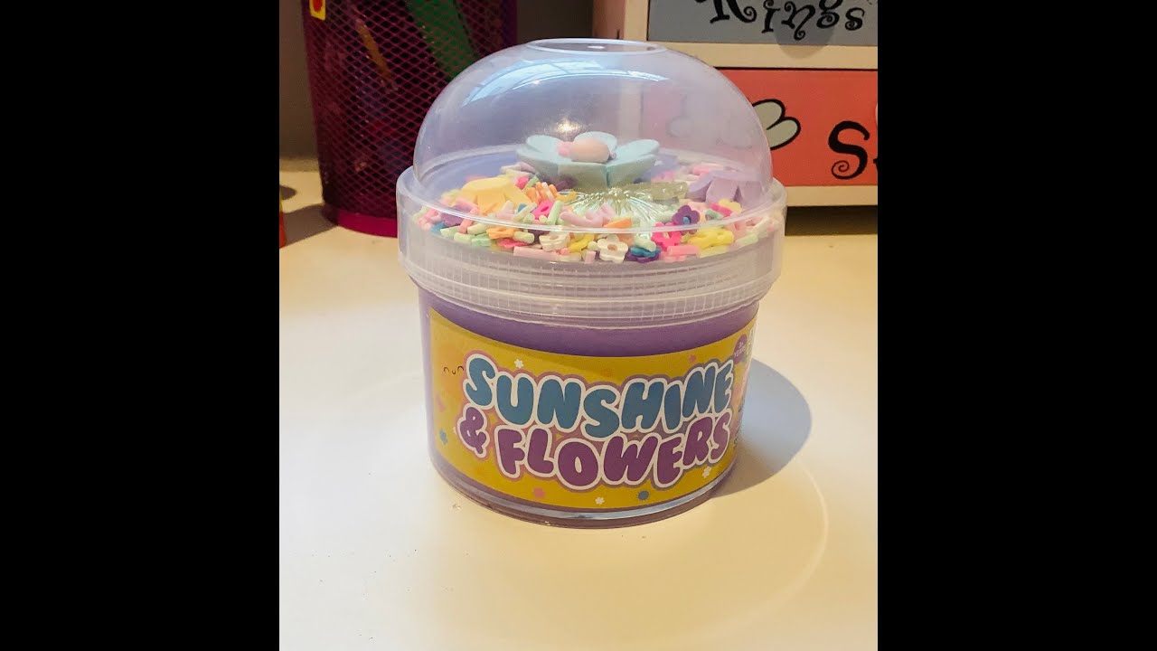 #170: Wow, purple Sunshine flower slime🤩 🌈🟣 - YouTube