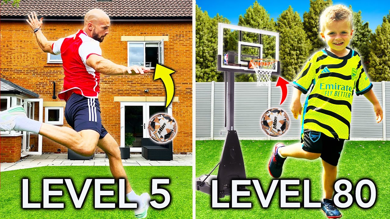 Dad Vs Son 100 Trick Shots 😱 Youtube
